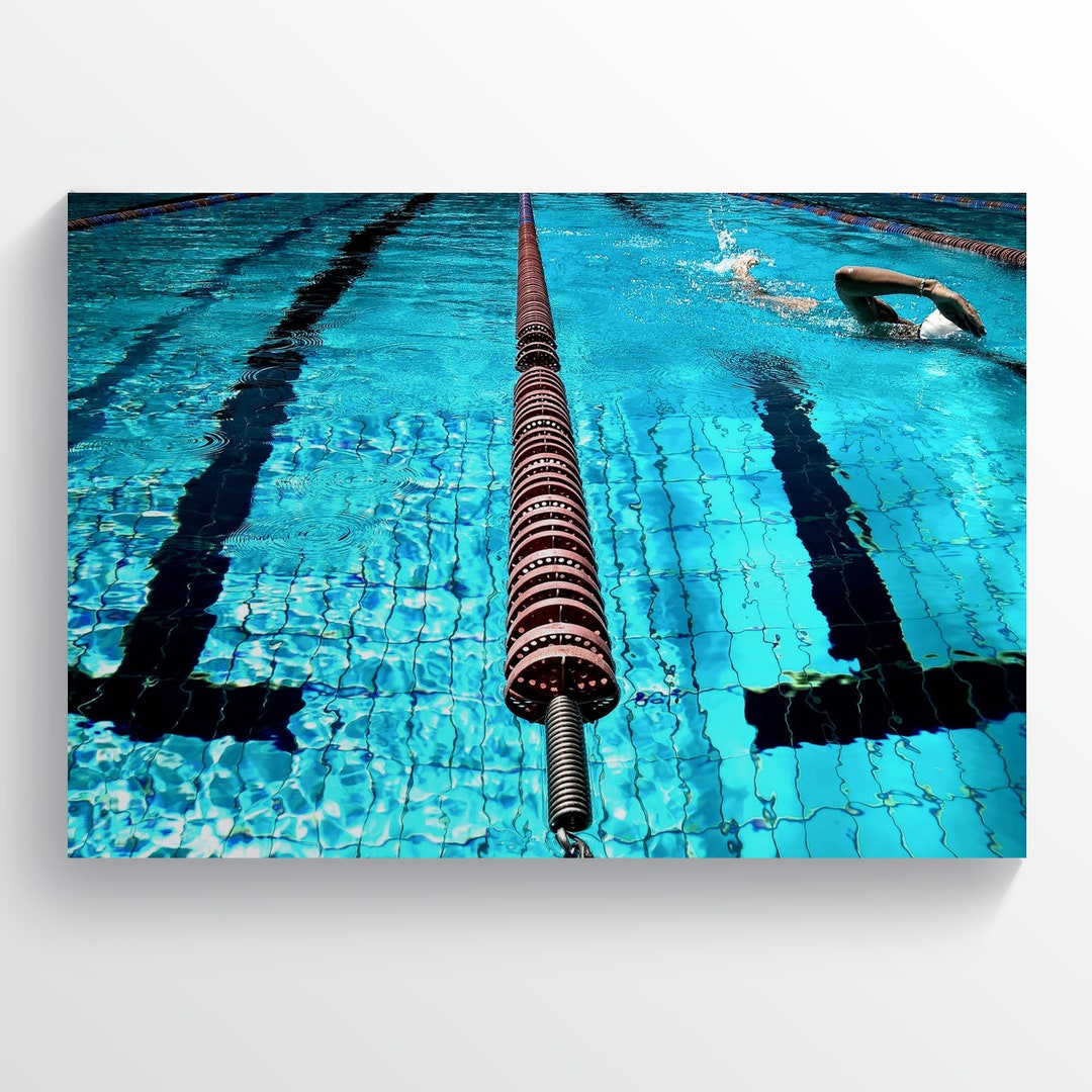 Swimming Pool Poster, Swimming Pool Decor, Swimming Wall Art - Etsy