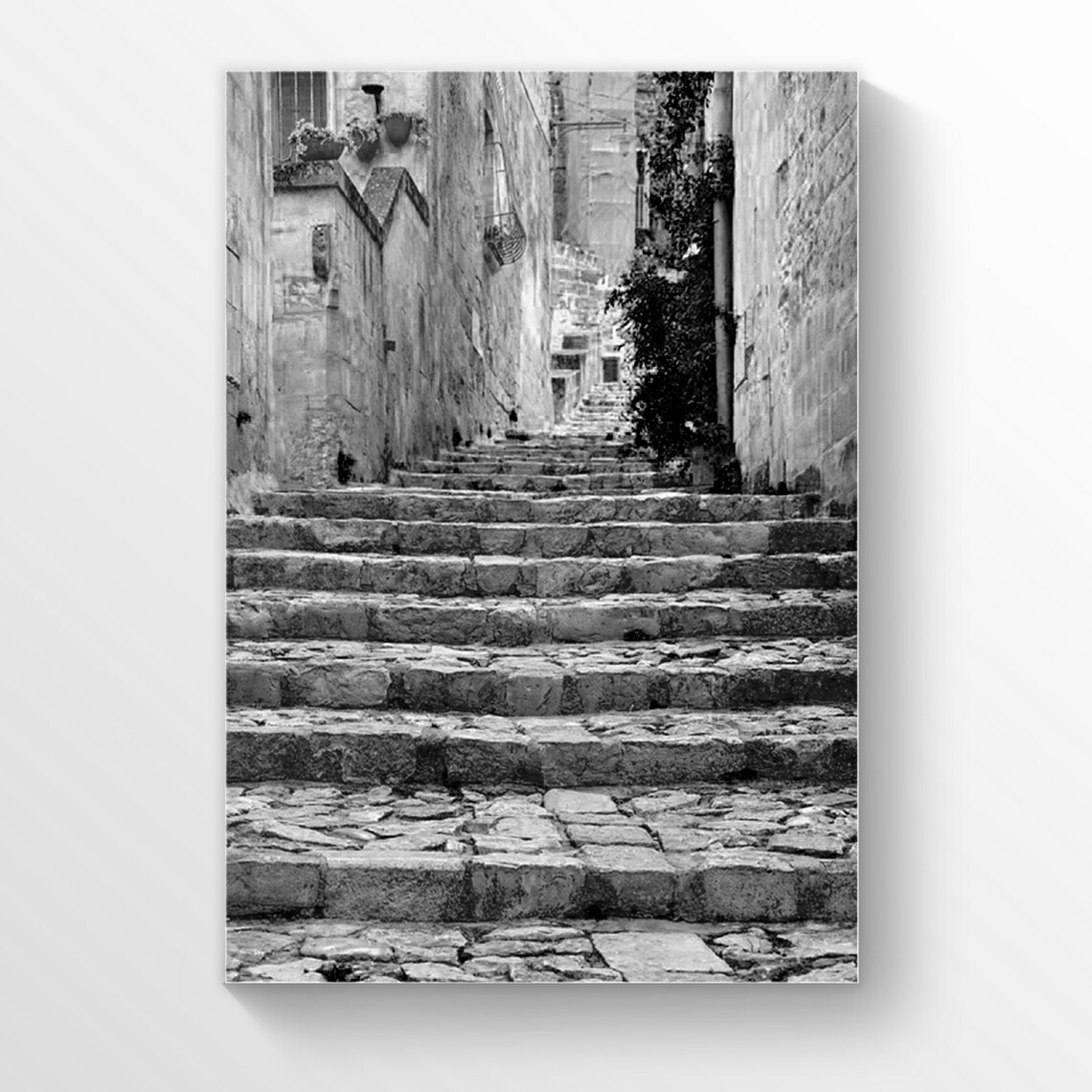 Stairs Poster Ascent Scale Staircase Poster Ancient Sassi Wall Art - Etsy