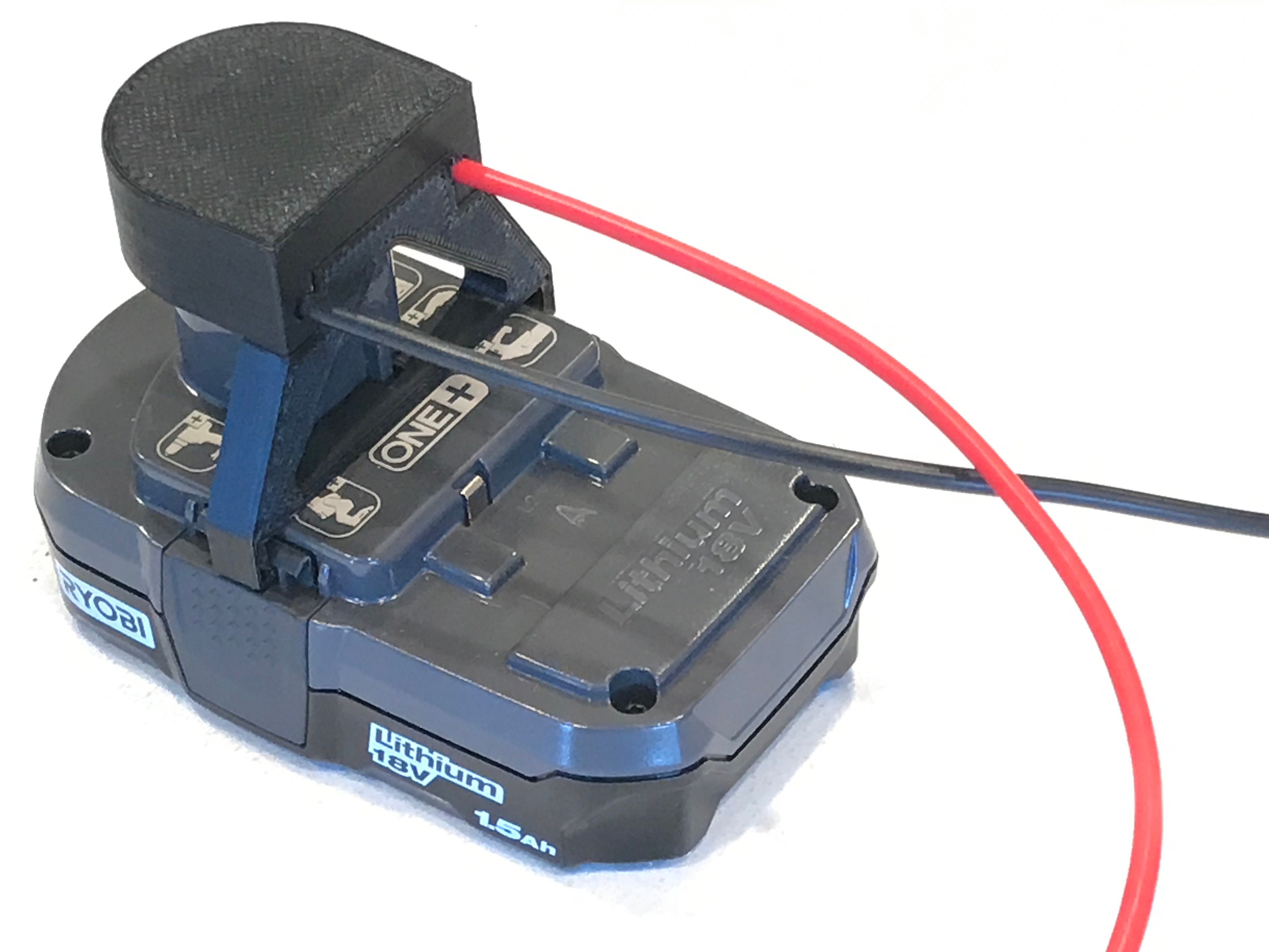 Ryobi One+ Battery Power Mount Connector Adapter Dock Holder 12 Awg ...