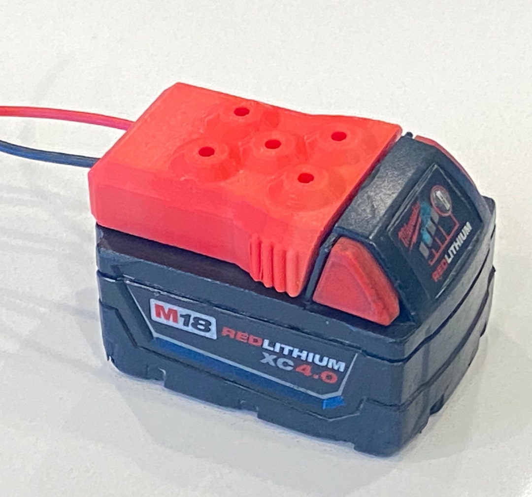 Milwaukee M18 Battery Adapter | Dock | Mount | Holder | Optional 12 Awg ...
