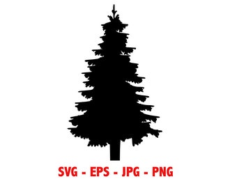 Pine tree svg | Etsy