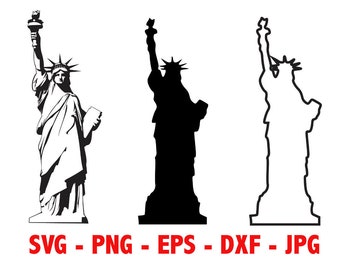 Statue liberty svg | Etsy