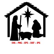 Nativity Scene DXF Files Multiple Variations - Etsy Canada
