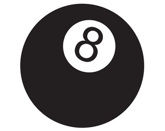 8 Ball Decal | Etsy