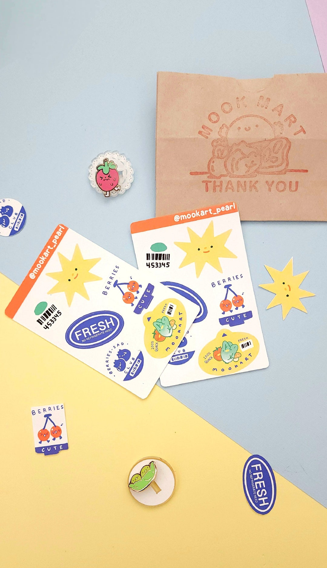 Fruit and Vegetable Label Sticker Sheet - Etsy