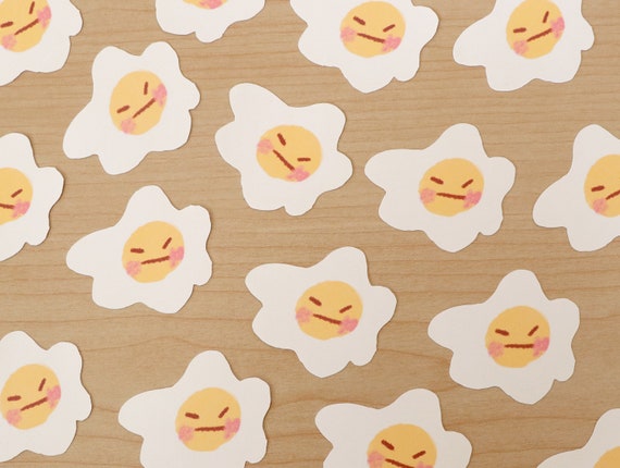 Egg Vinyl Stickers - Etsy
