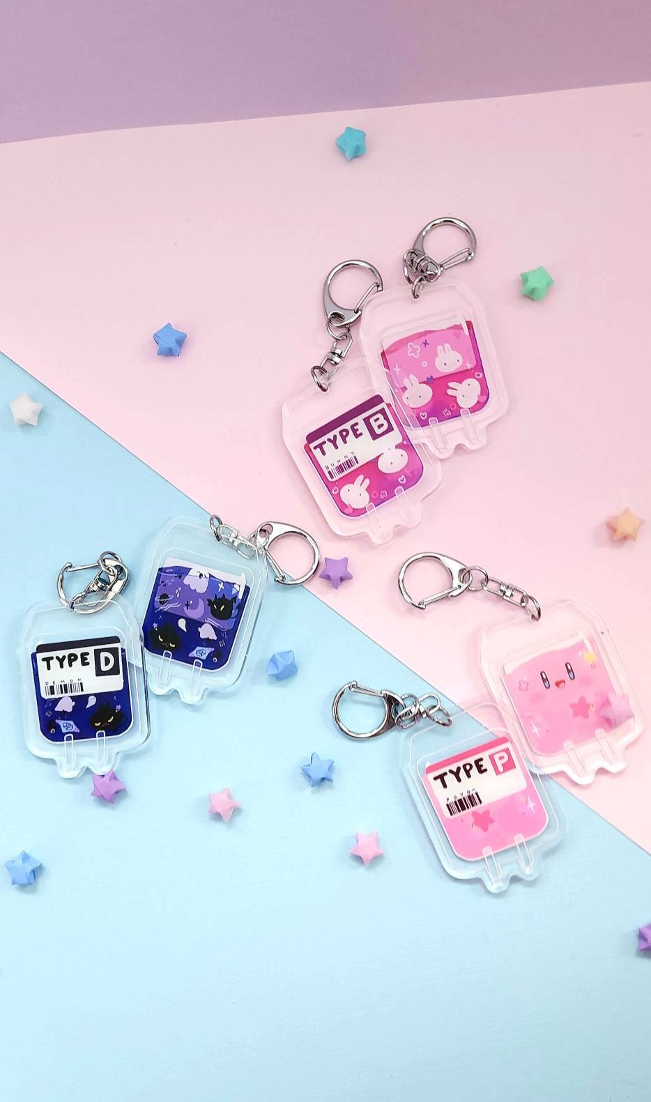 Cute IV Bag Acrylic Charms (type Poyo, Bunny, Devil) - Etsy