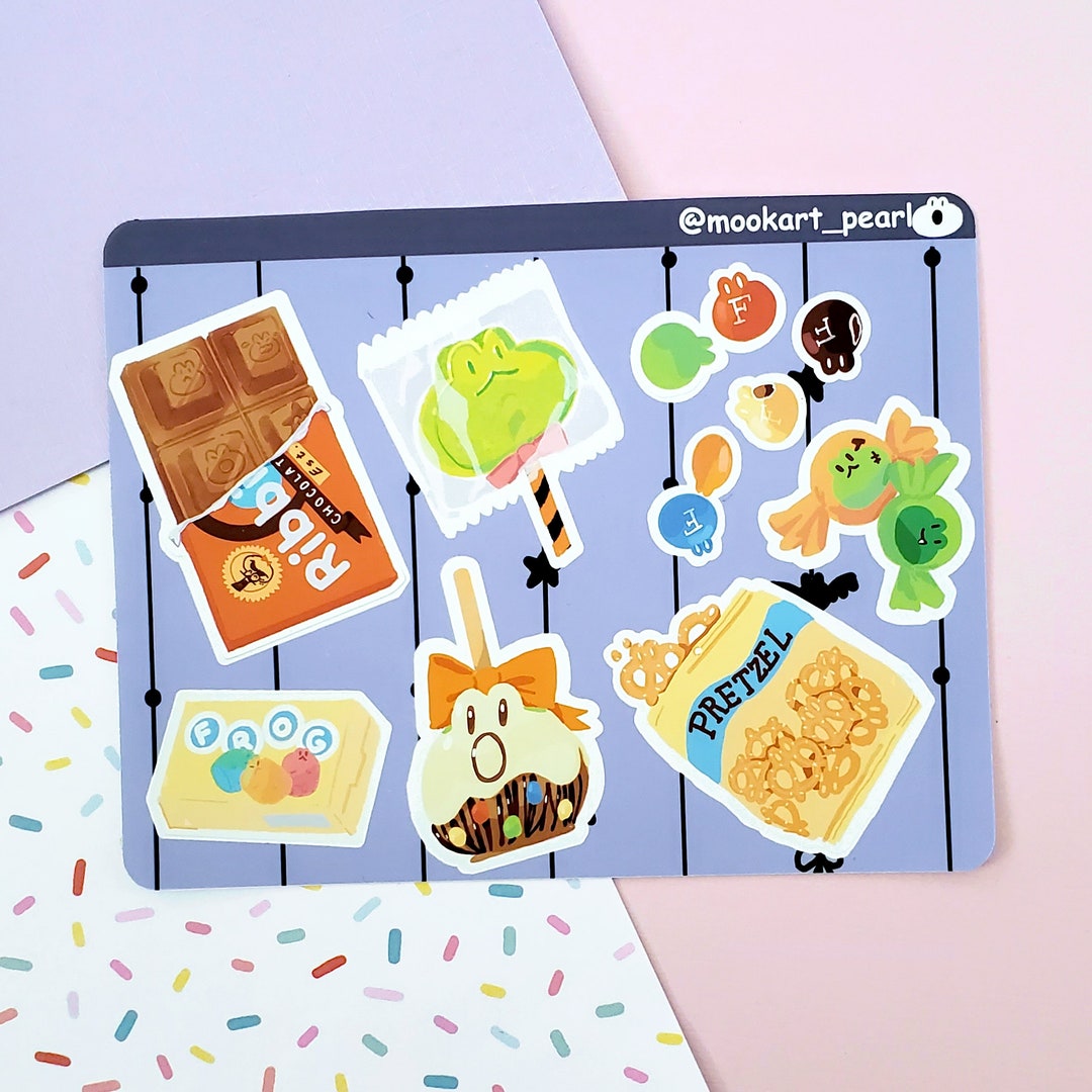 Trick or Treat! Froggy Snack! Stickersheet - Etsy