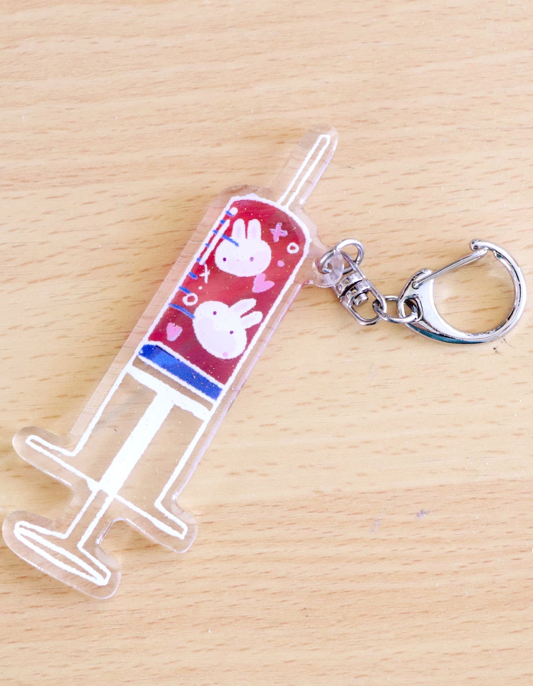 Bunny Injection Acrylic Charms - Etsy