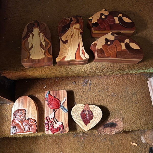 Carver Dan Puzzle Boxes - Etsy
