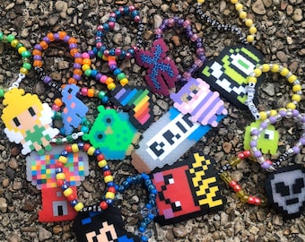 RAVE KANDI 10 Random Perler Bead Bracelets Edm Rave Candy | Etsy