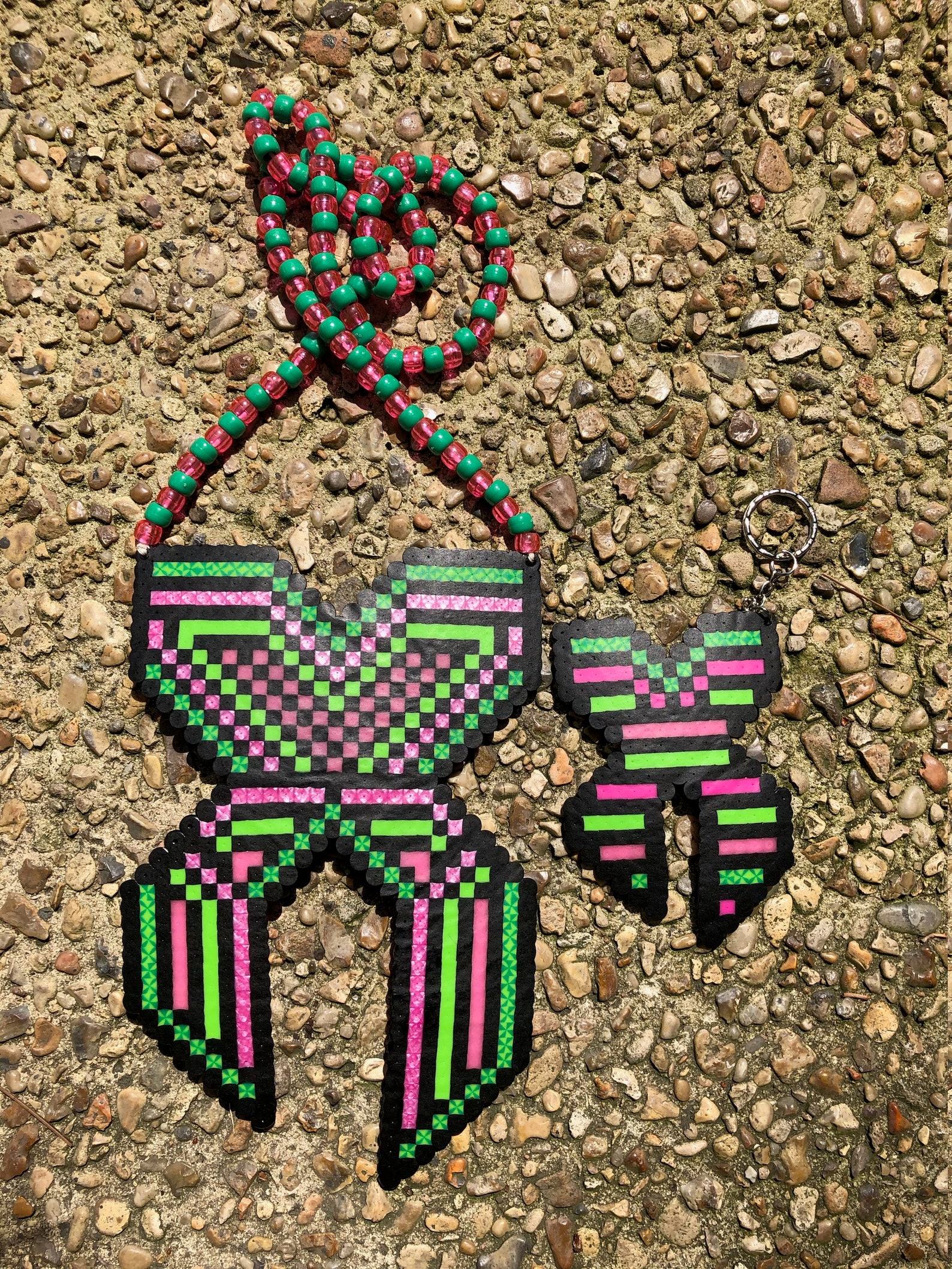 The Excision Collection Perler Necklace Keychain - Etsy
