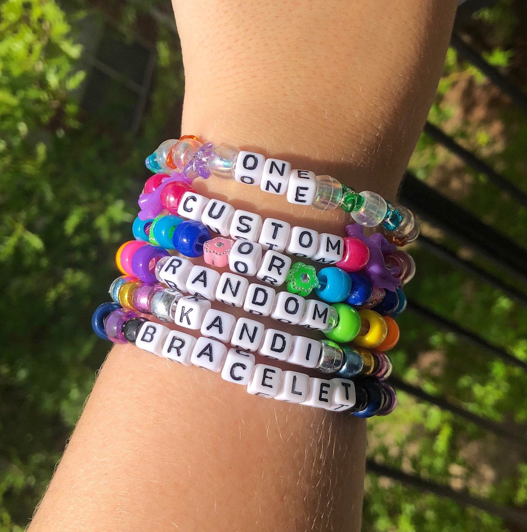 SINGLE Kandi Bracelet - Etsy