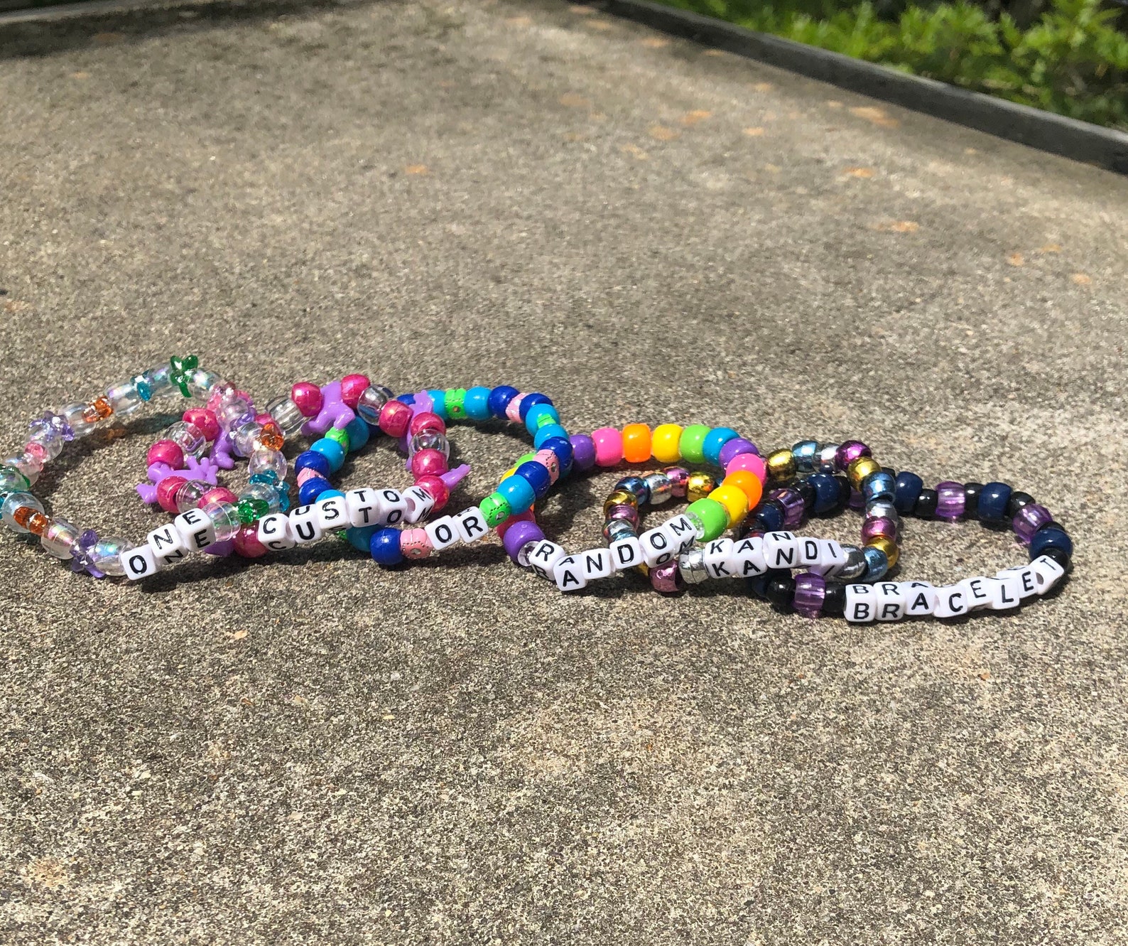 SINGLE Kandi Bracelet - Etsy