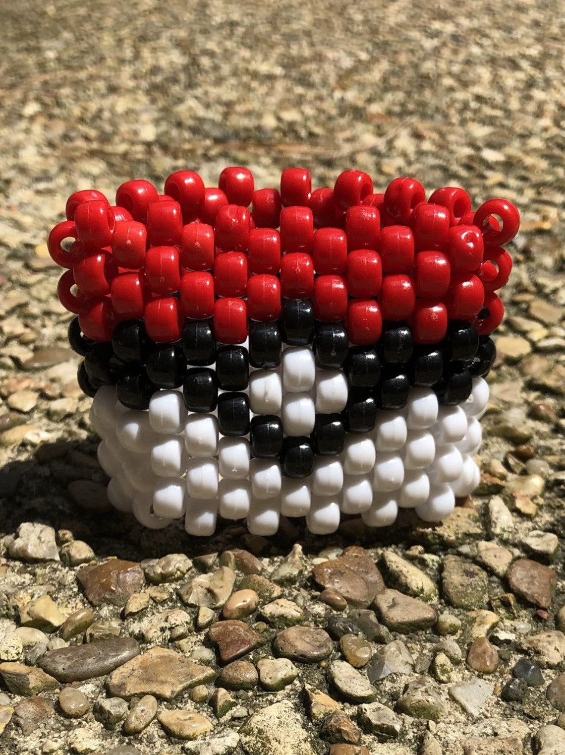 Kandi Pokeball Cuff - Etsy