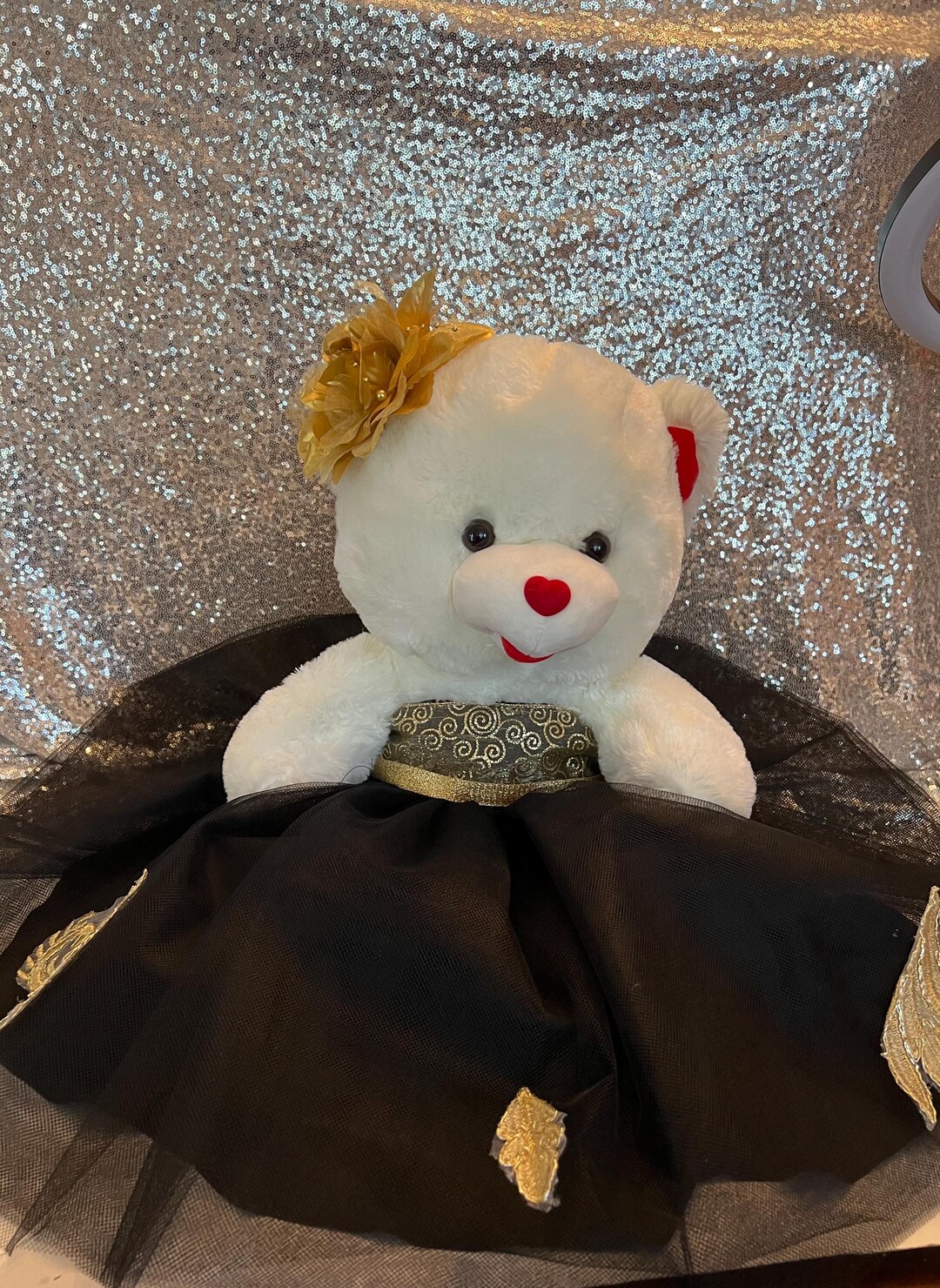 Quinceanera Sweet Sixteen 22” Last Bear - Black Gold - Oso Para ...