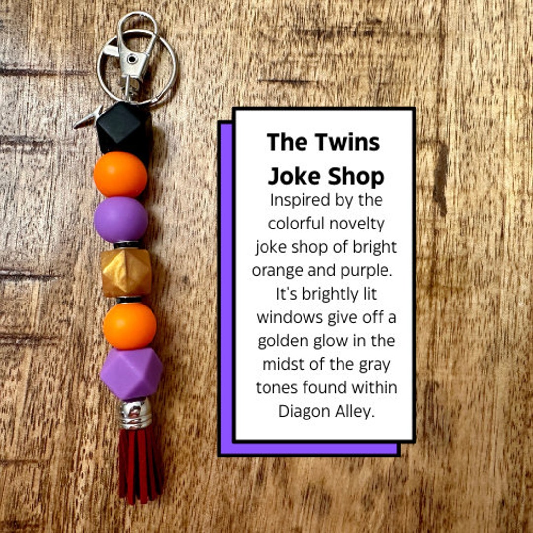 Joke Shop Inspired Color Palette Keychain Bag Accessory / Wood - Etsy