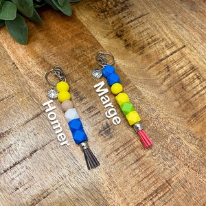 Simpsons inspired Character Color Palette Keychain & Bag Accessory - Etsy