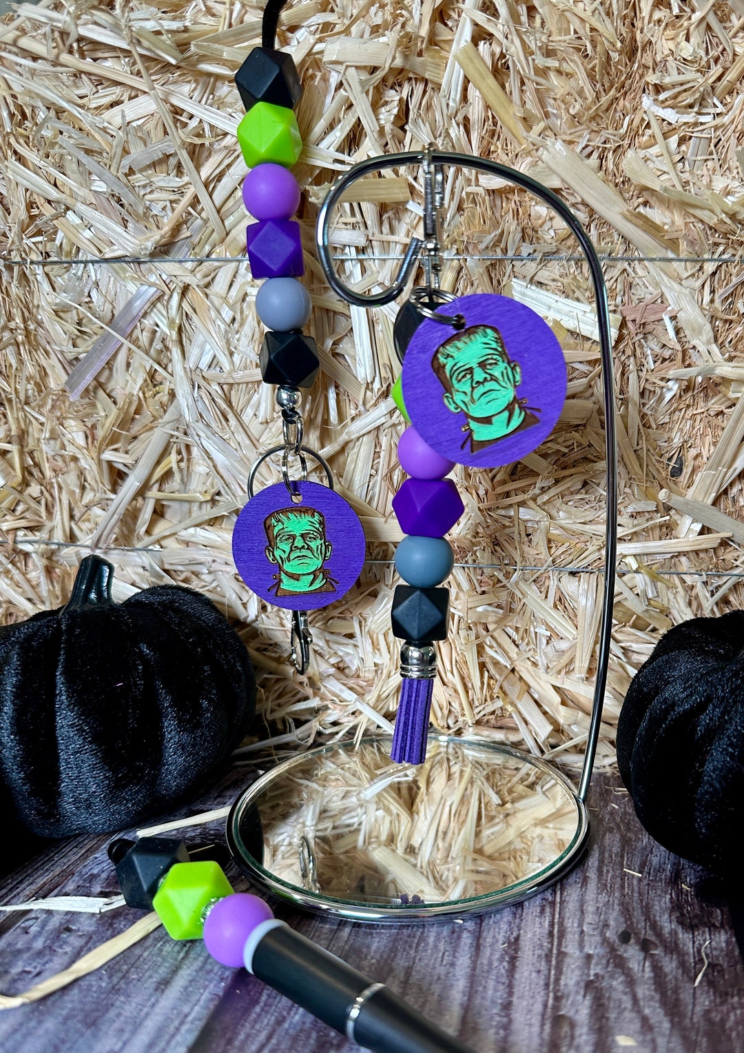 Frank's Monster Inspired Color Palette Keychain Bag Accessory / Lanyard ...