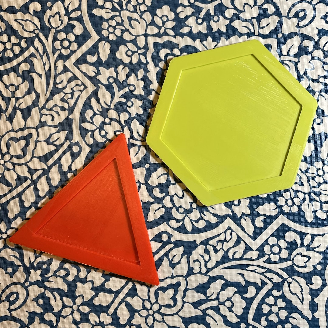 Hexagon and Triangle Pattern Block Bases - Etsy