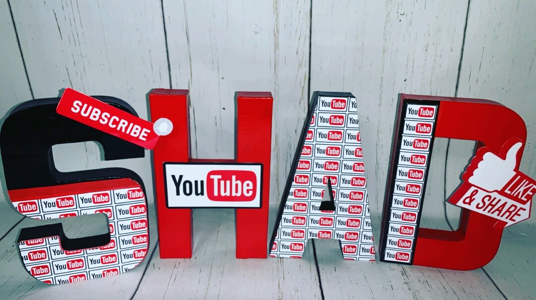Youtube Paper Mache Letters - Etsy