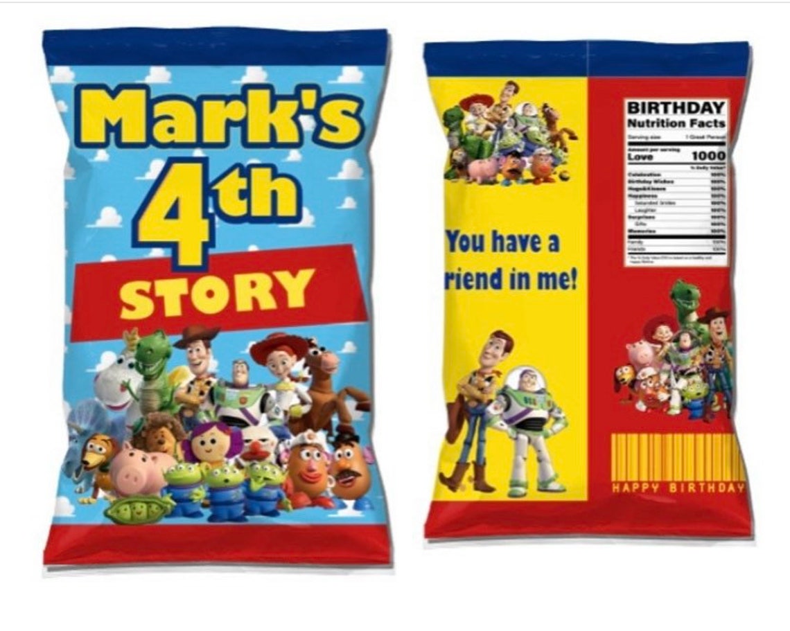Chip Bags any Theme Can Be Customized - Etsy