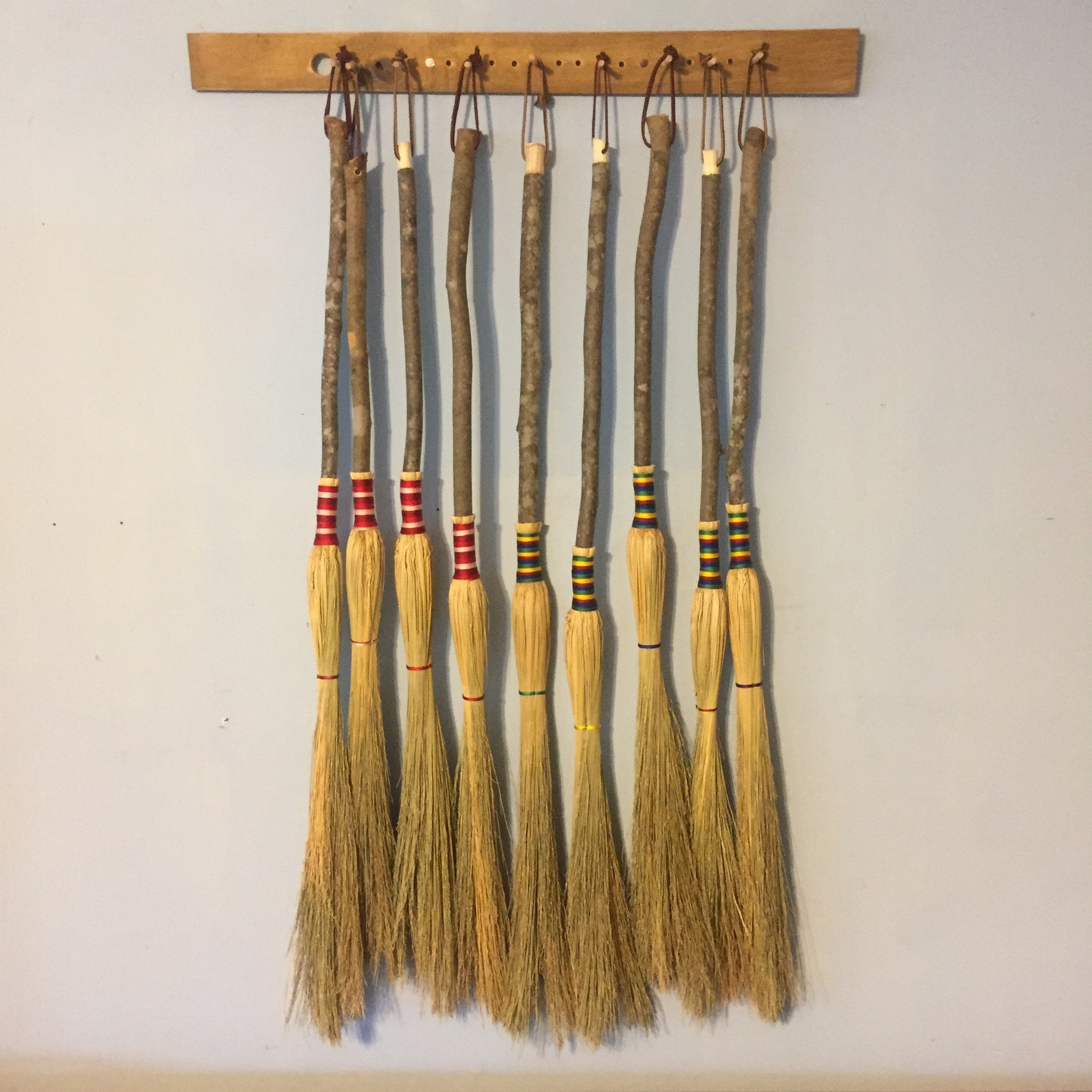 Rainbow Cobweb Broom - Etsy