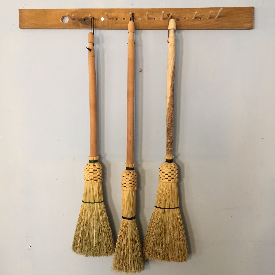 Mushroom Head Broom on Turned Handles - Etsy