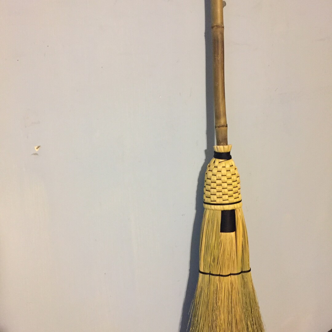 Kitchen Broom BAMBOO Handle Full Sized - Etsy