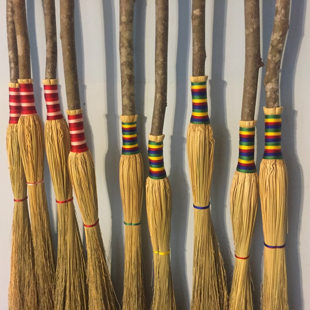 Rainbow Cobweb Broom - Etsy
