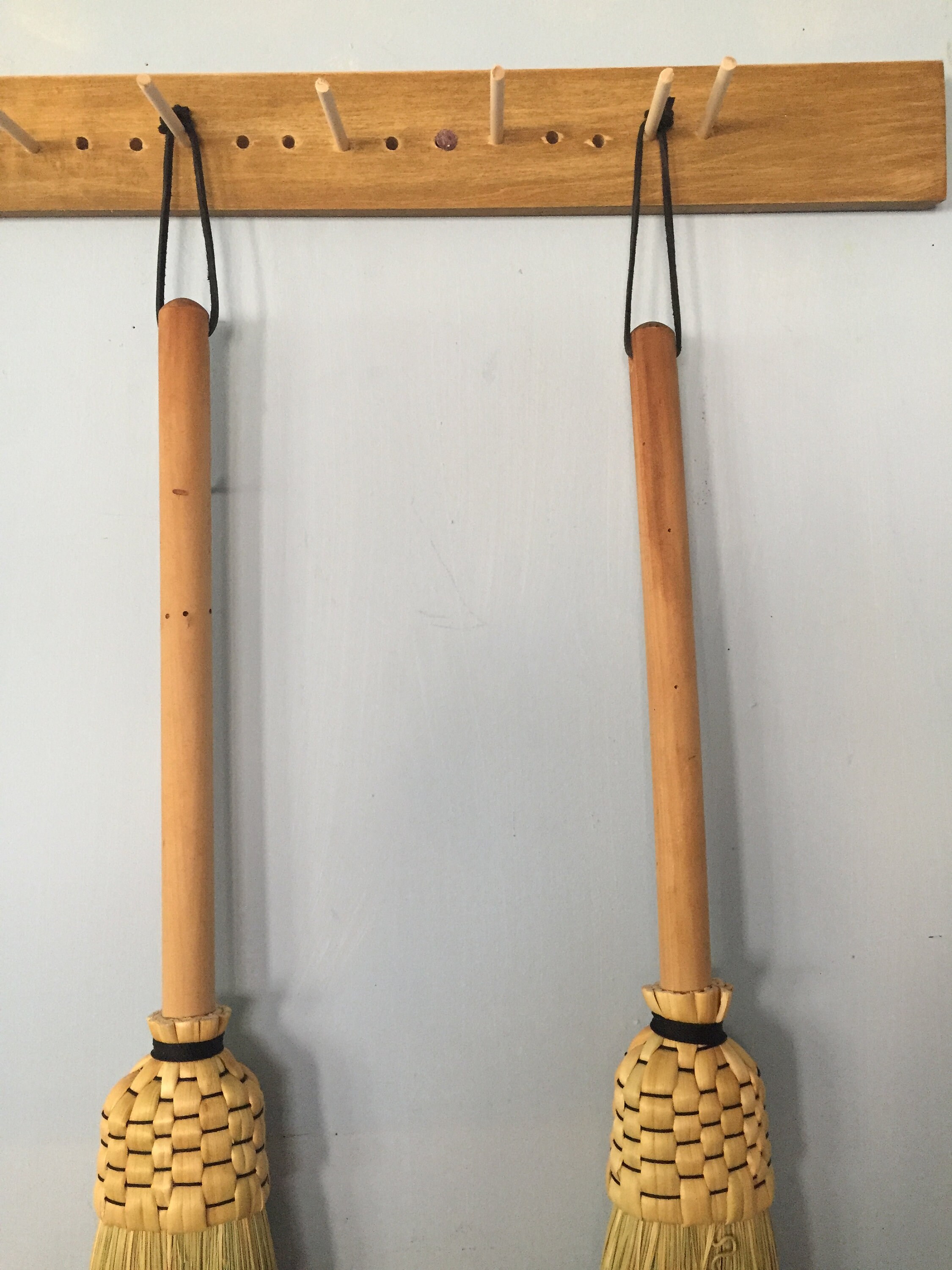 Capped Patio Broom with Dowel Handle | Etsy