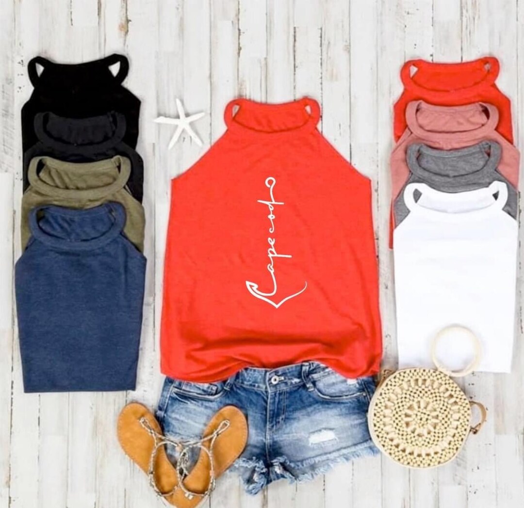 Cape Cod Anchor Rocker Tank - Etsy