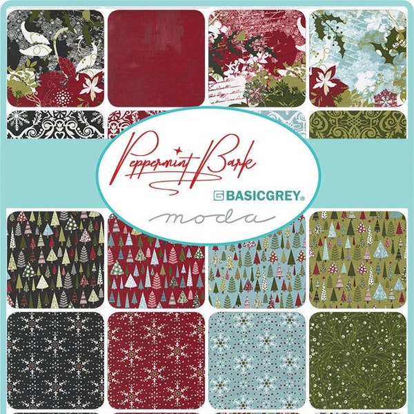 Basic Grey Christmas Fabric - Etsy