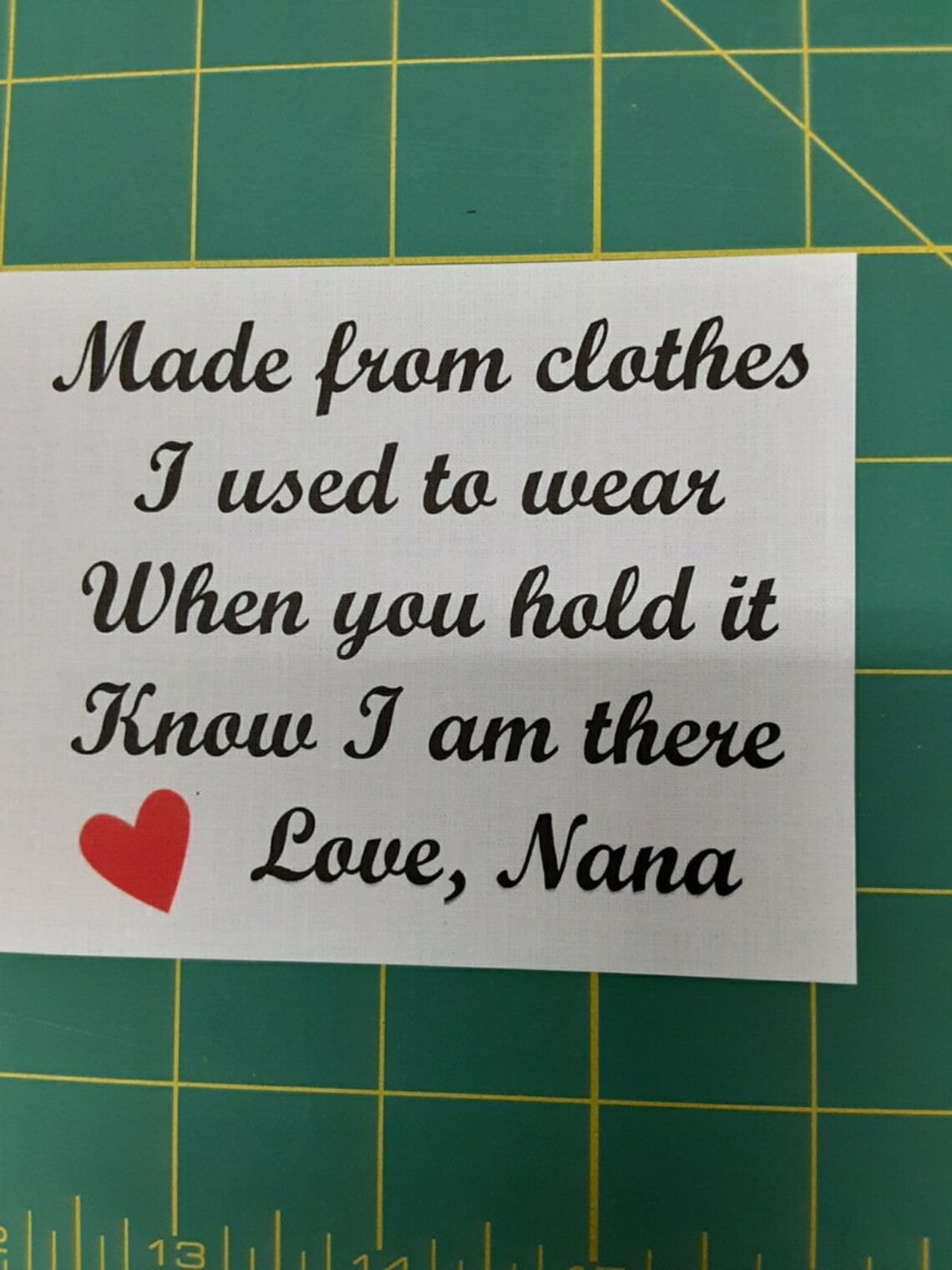 Custom Memory Label With Poem 4 X 3 - Etsy