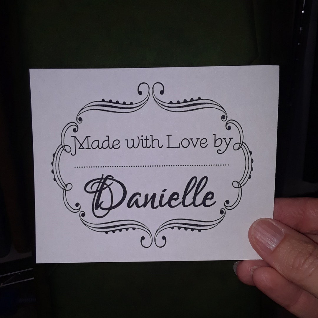 Custom Quilt Labels, Iron On, Sew on - White/black - 6 Count - 4-1/4 in ...