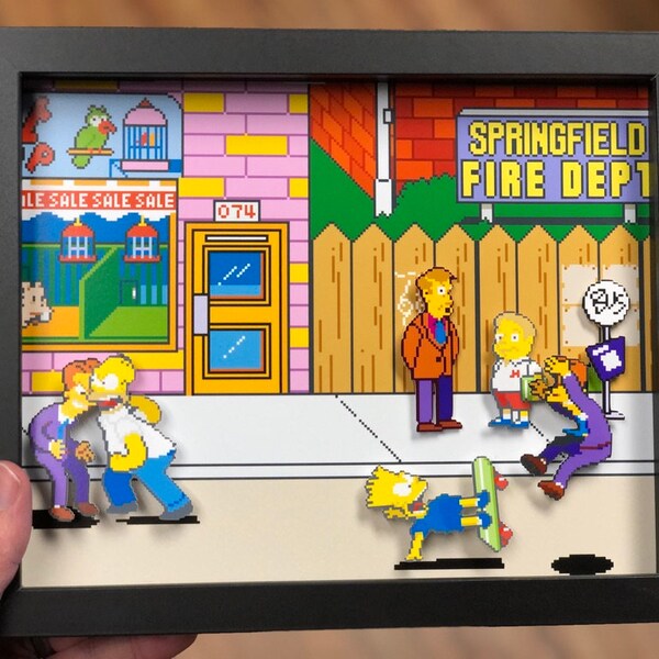 Mario Shadow Box - Etsy