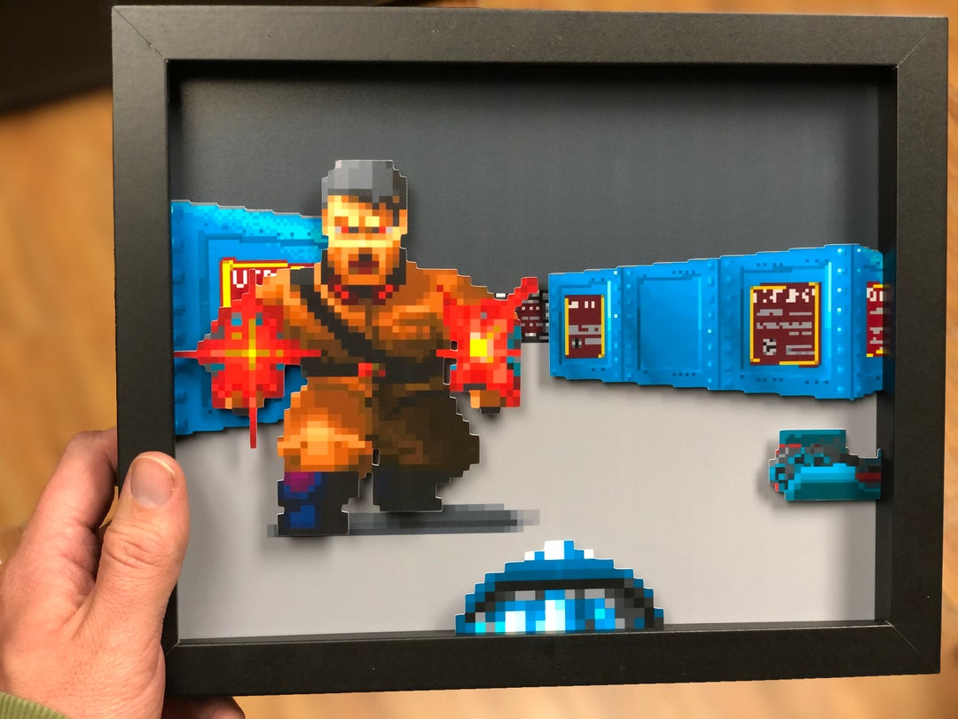Wolfenstein Shadow Box-pc- 8x10 View - Etsy