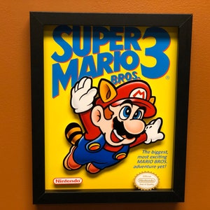 Super Mario Bros 3 Shadow Box- NES- Mario- Mario Bros- 8x10 - Etsy Canada