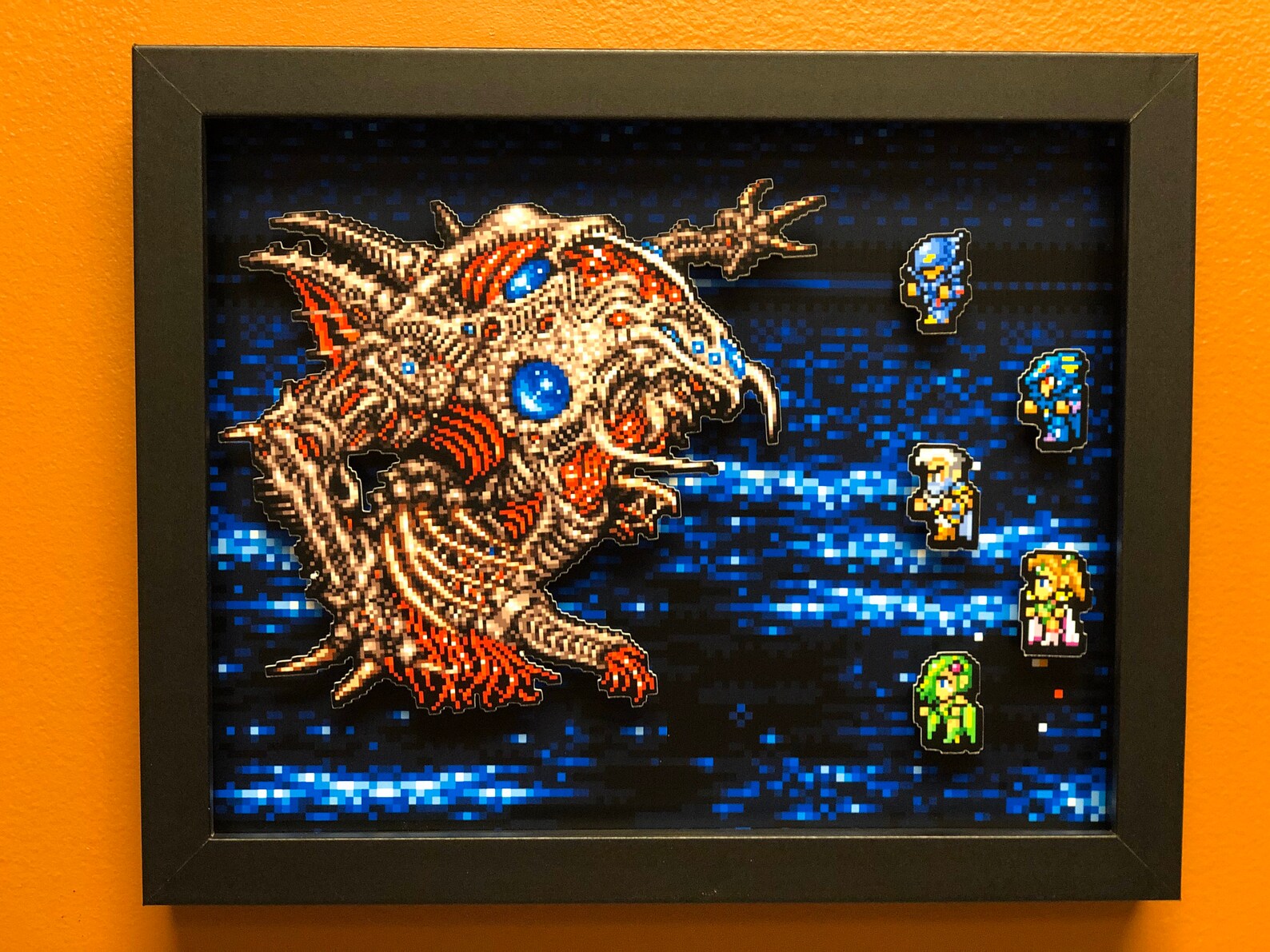 Final Fantasy 4 8x10 Shadowbox SNES Super Nintendo Video - Etsy