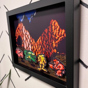Battletoads NES Shadowbox | Retro Gaming Decor | 3D Wall Art | Classic ...