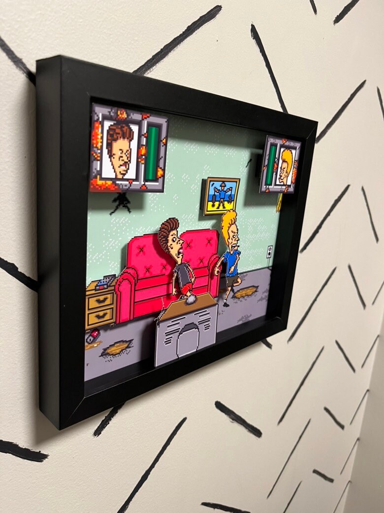 Beavis and Butthead Shadow Box Sega 8x10 View - Etsy