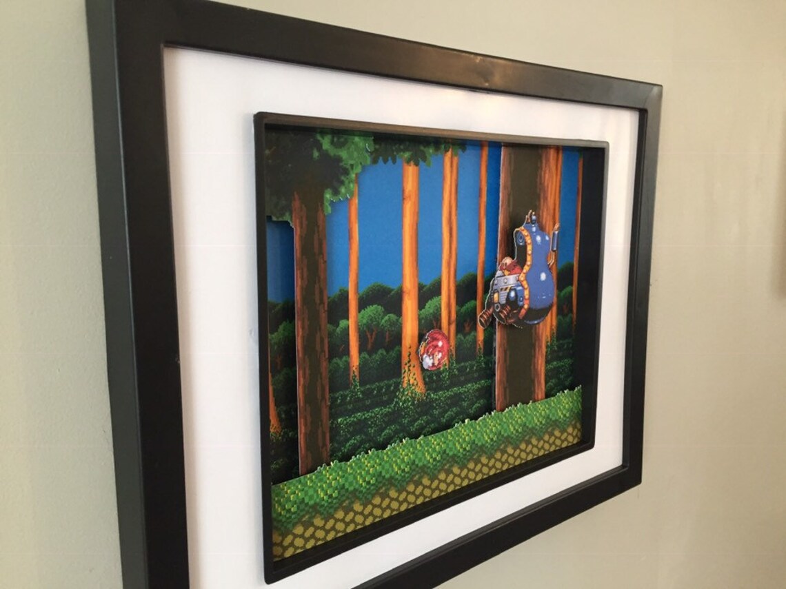 Sonic and Knuckles Shadow Box Sega Genesis 8x10 View | Etsy