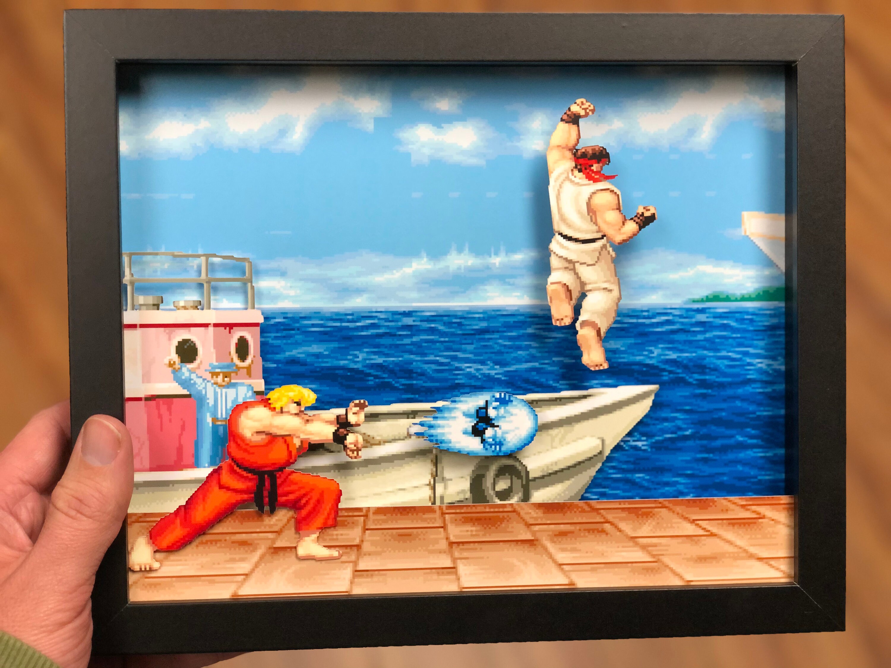 Street Fighter 2 Shadow Box Arcade 8x10 View | Etsy