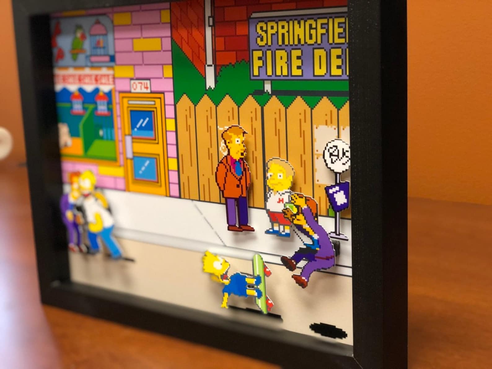 The Simpsons Shadow Box-arcade-simpsons | Etsy