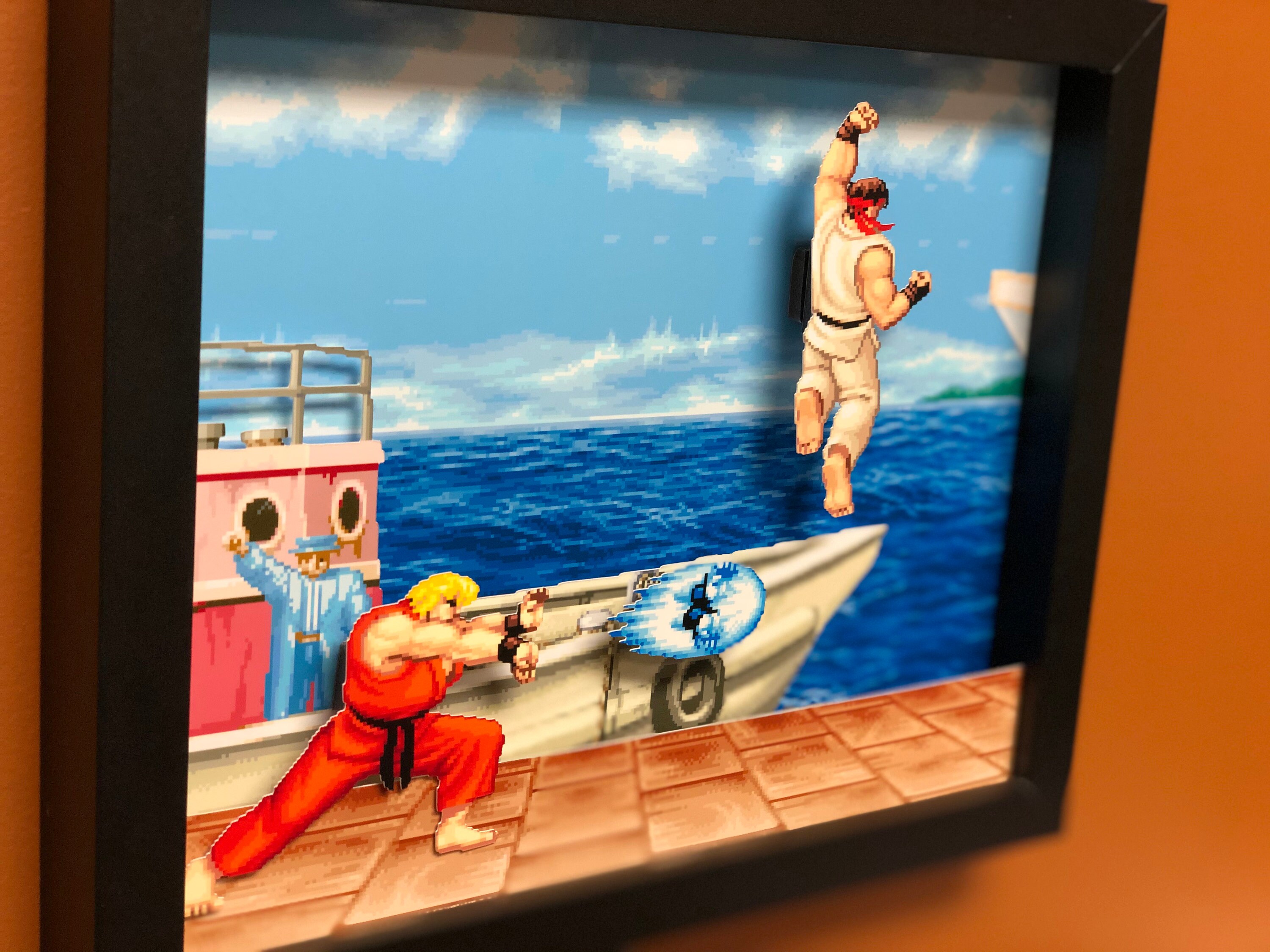 Street Fighter 2 Shadow Box Arcade 8x10 View | Etsy