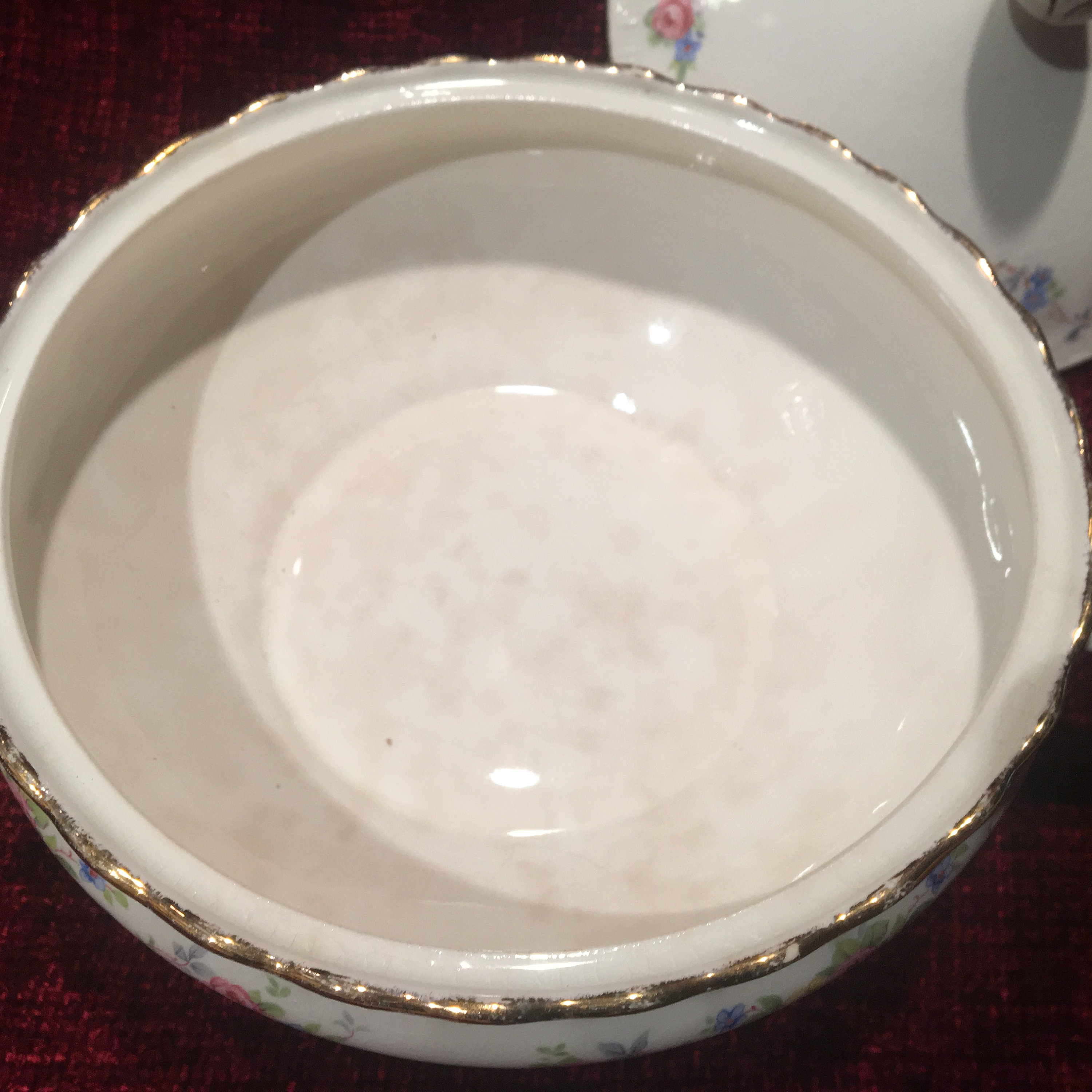 Vintage POPE GOSSER Flora Bell Pattern Round Covered Vegetable Bowl - Etsy