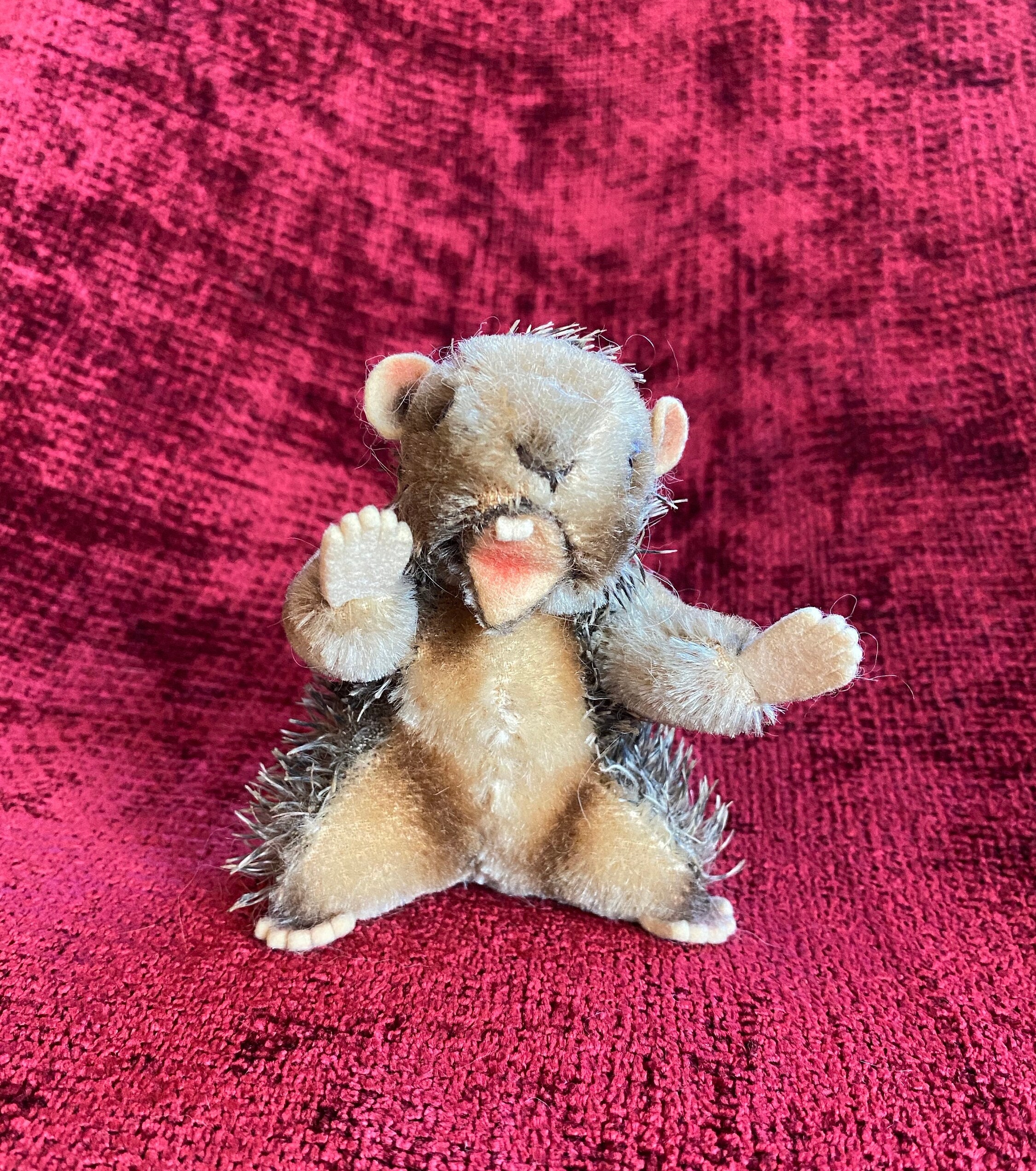 Vintage 1950's Steiff Nagy Mohair Beaver Made in Germany - Etsy