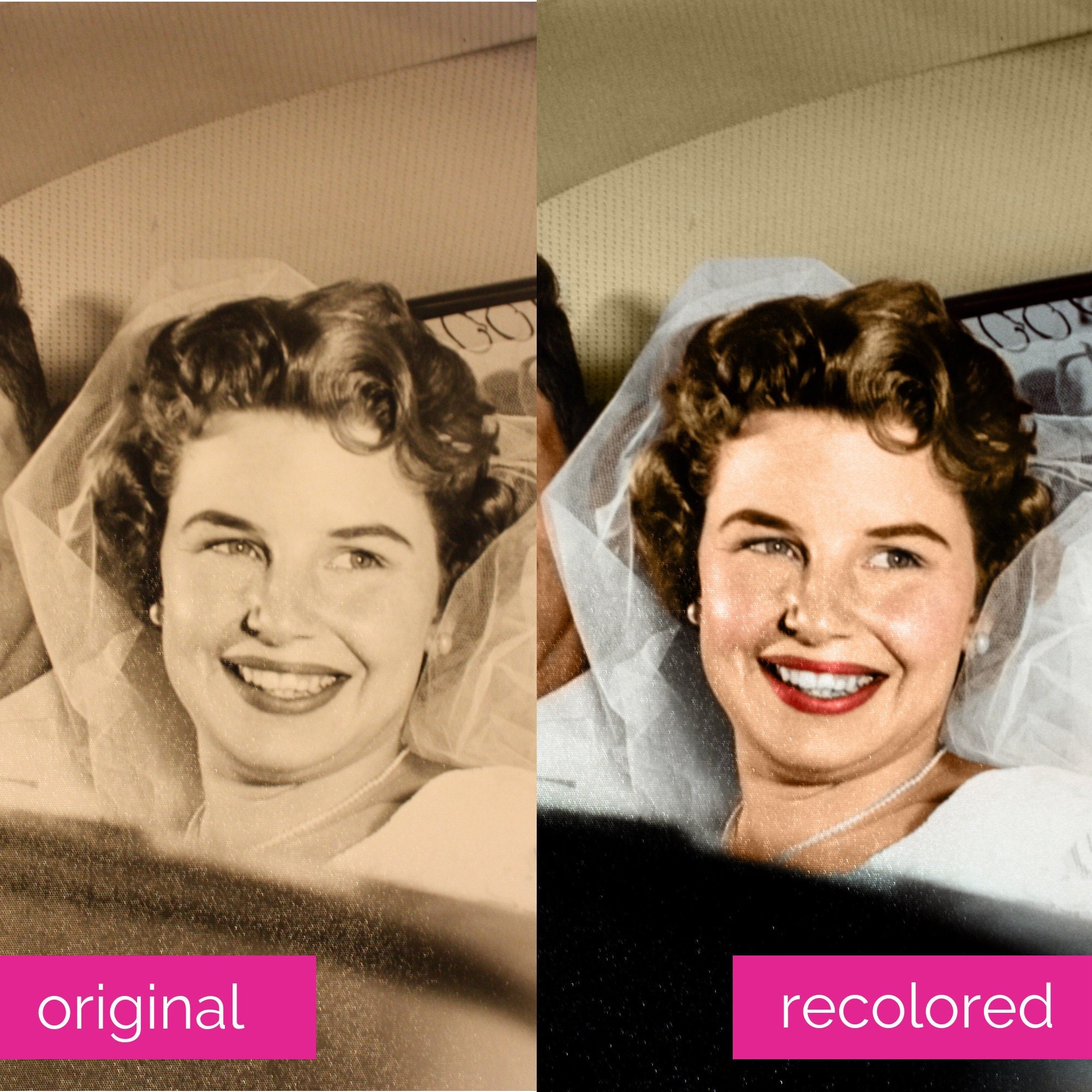 Custom Photo Restoration and Recoloring | Recolor Old Black and White ...