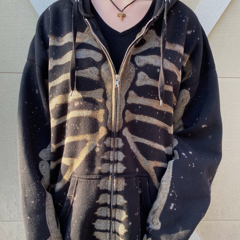 Y2k Skeleton Hoodie - Etsy