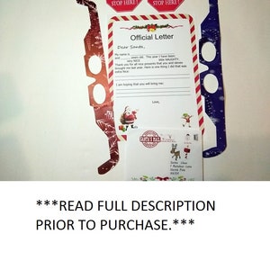 Editable Santa Letter Kit Custom Christmas Letter Personalized Letter ...